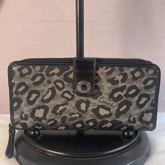 Coach | Bags | Coach Ocelot Leopard Print Zip Bifold Wallet | Poshmark